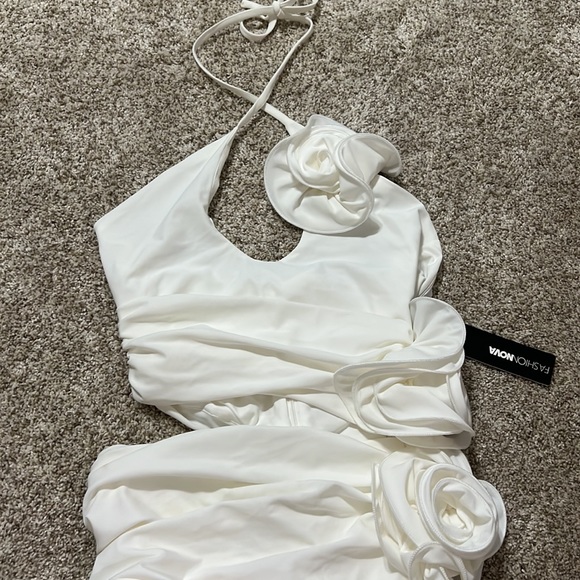 Fashion Nova | Dresses | Nwt Rana Rose Ruched Mini Dress | Poshmark